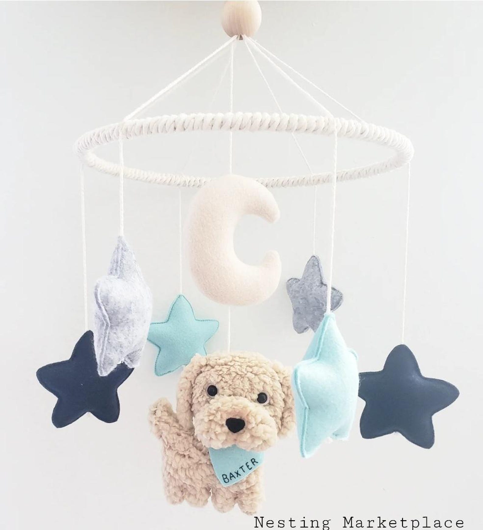 Baby Crib Mobile-dogs Mobile,golden Doodle Dog - Goldendoodle Mobile ...
