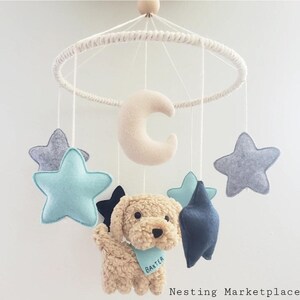 Baby Crib Mobile-dogs Mobile,golden Doodle Dog - Goldendoodle Mobile ...