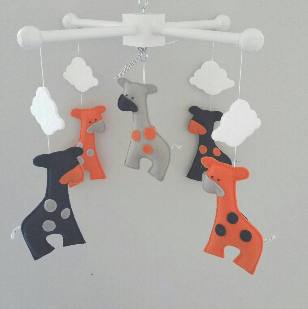 Baby Crib Mobile Giraffe Baby Mobile Custom Made Baby - Etsy