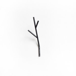 Twig Hooks Hanger - Metal Steel Welded Powder Coated Twig - Coat or ...