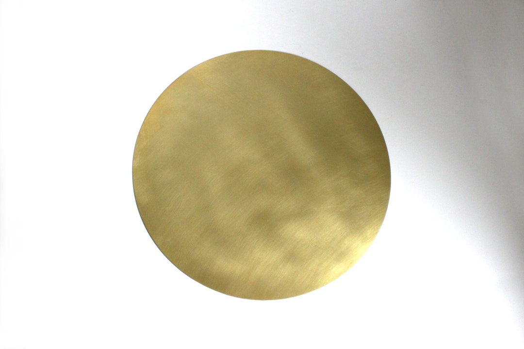 30cm or Custom Brass Round Plate, Round Display Plate, Base for Display ...