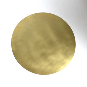 30cm or Custom Brass Round Plate, Round Display Plate, Base for Display ...
