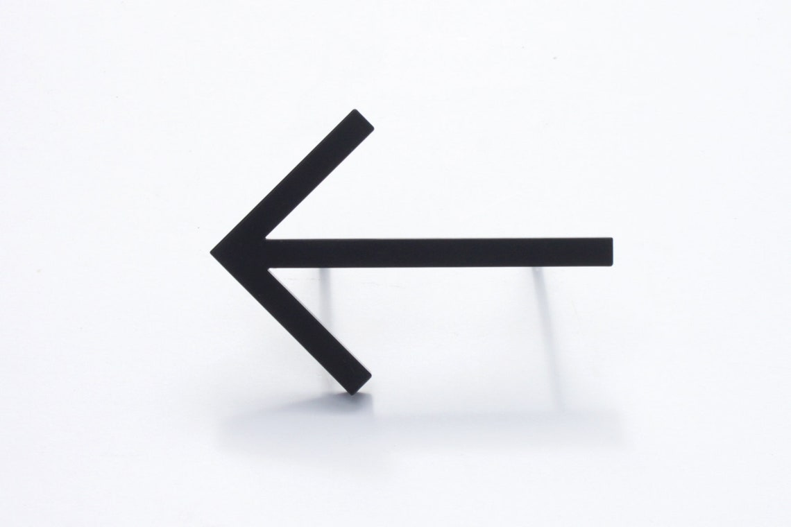 Metal Arrow Wall Sign. Directional Arrows Signage System. Info - Etsy
