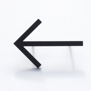 Metal Arrow Wall Sign. Directional Arrows Signage System. Info Address ...
