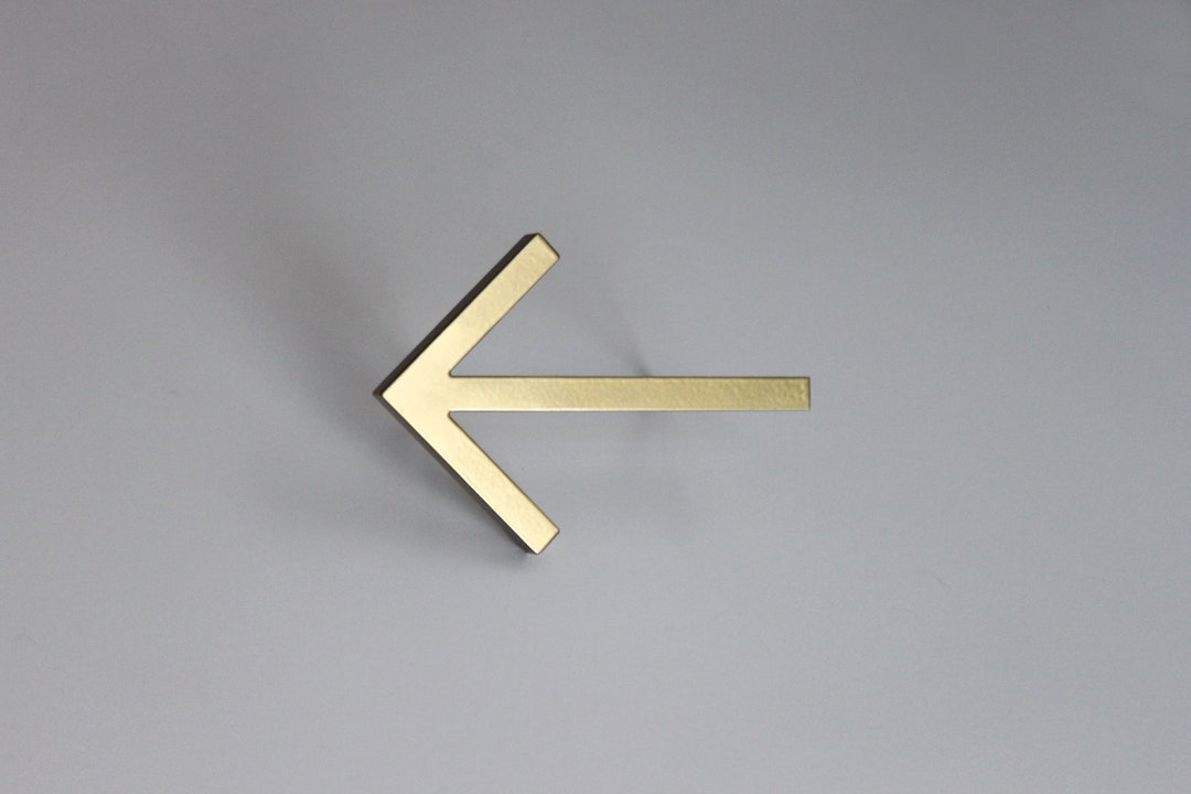 Metal Arrow Wall Sign. Directional Arrows Signage System. Info Address ...