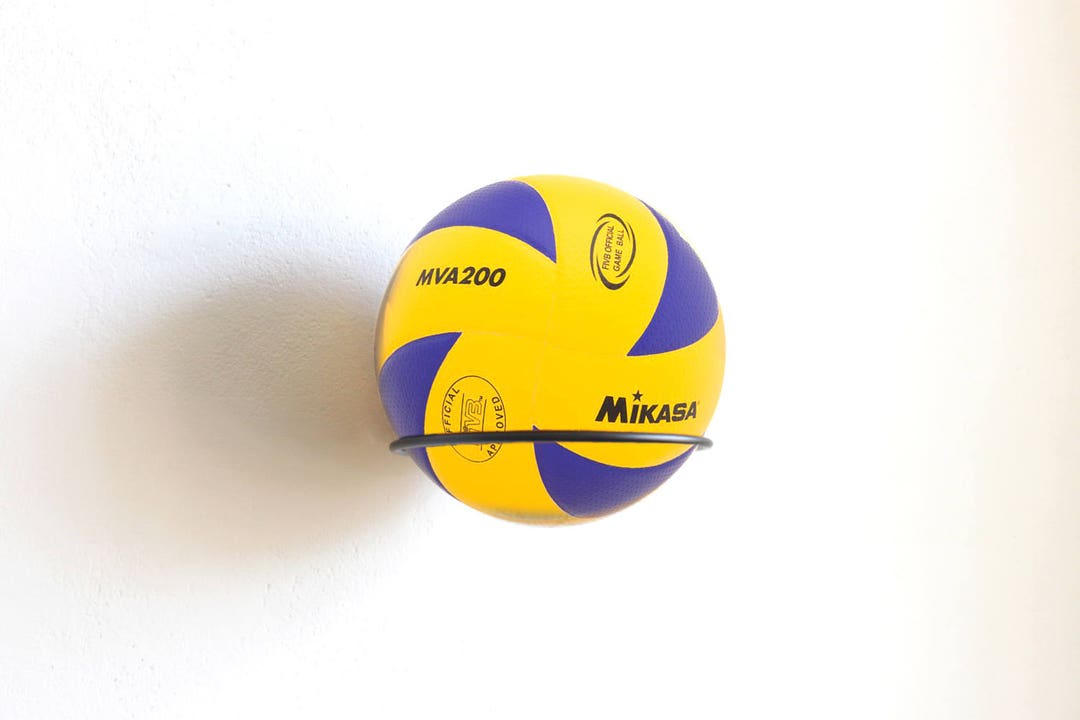 Wall Mount Ball Holder: Metal Sports Ball Display - Etsy