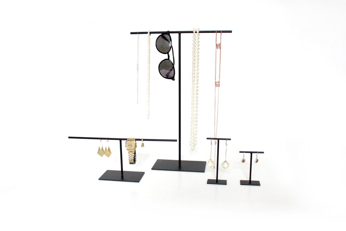 Necklace stand Jewellery Stand Gold color Jewellery Display | Etsy