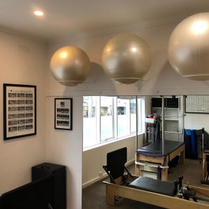 Wall Mount Yoga Ball Holder: Powder Coated Steel Exercise Ball Rack - Etsy