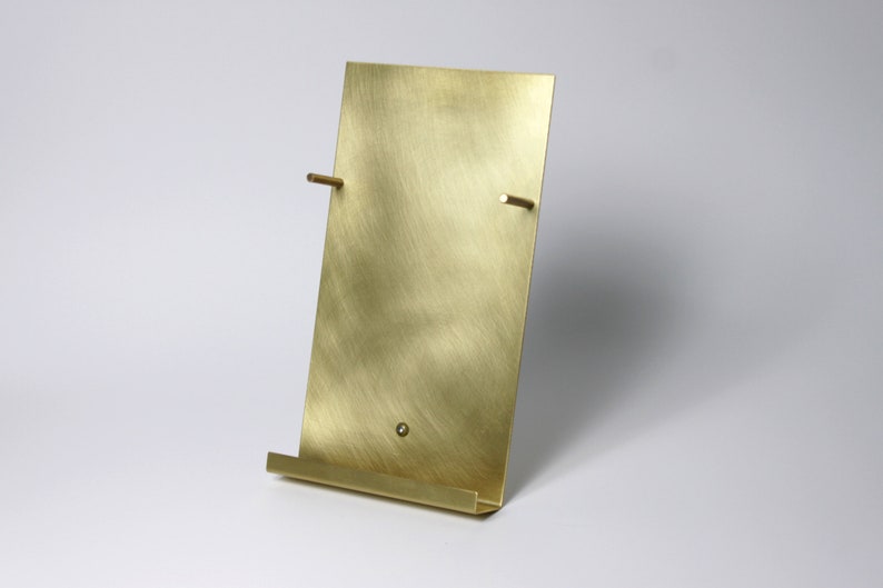 NEW Modern Brass Brochure Pamphlet Holder- Minimalist Brass Metal ...