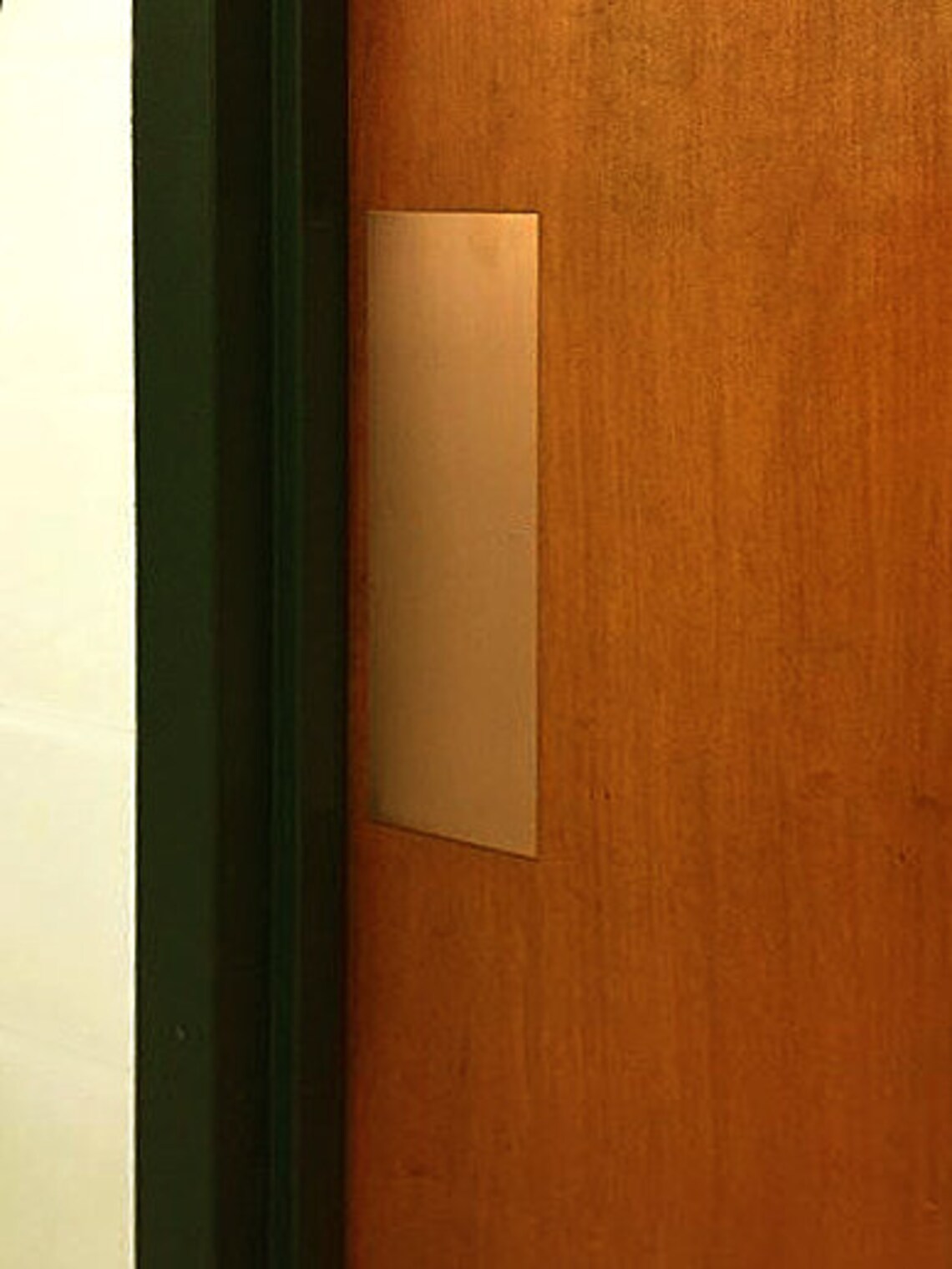 Matte Brass Push Plate: Custom Sizes Available - Etsy