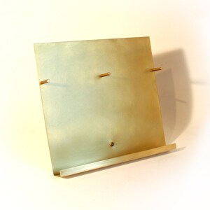 NEW Modern Brass Brochure Pamphlet Holder- Minimalist Brass Metal ...