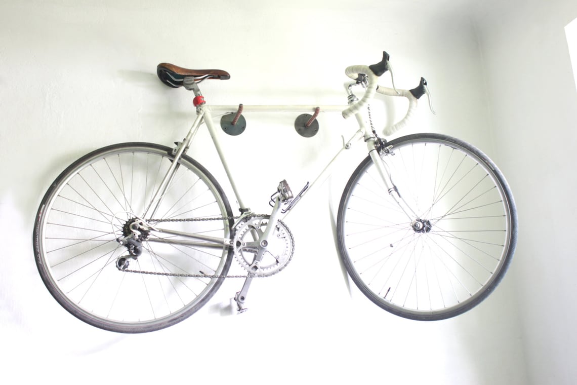 Bike Hanger Bicycle Rack Brackets Metal Leather - Etsy