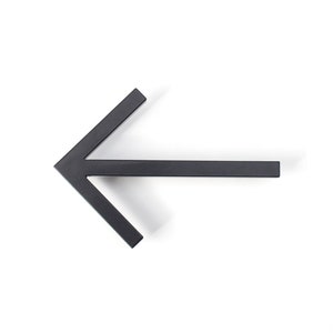 Metal Arrow Wall Sign. Directional Arrows Signage System. Info Address ...