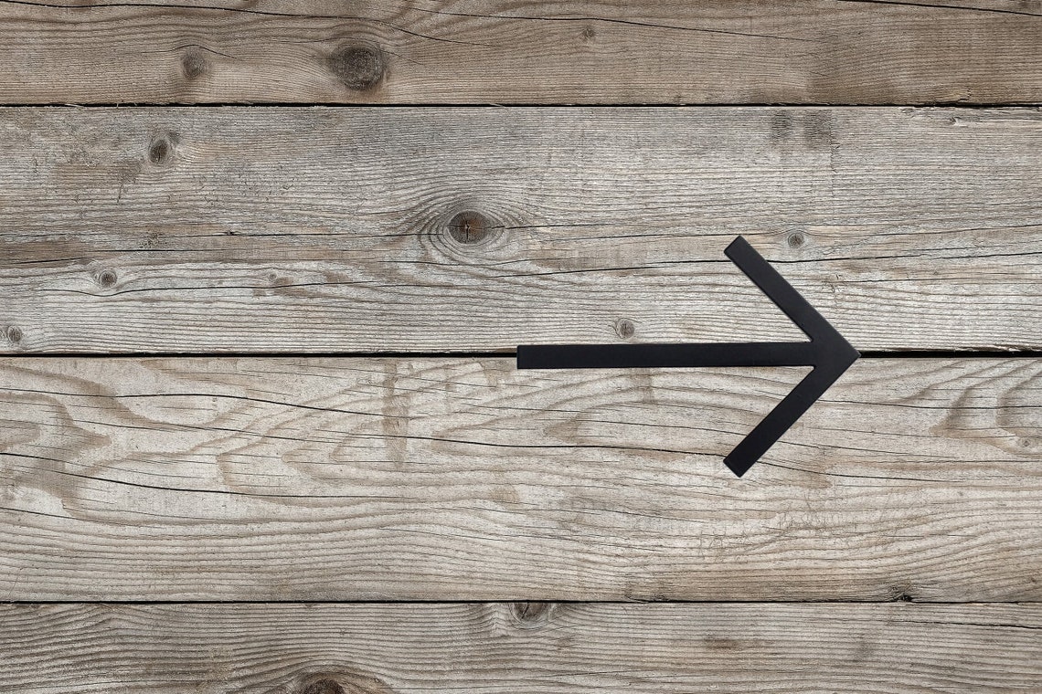 Metal Arrow Wall Sign. Directional Arrows Signage System. Info - Etsy