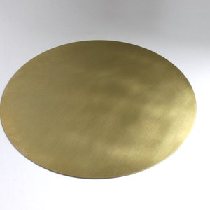 30cm or Custom Brass Round Plate, Round Display Plate, Base for Display ...