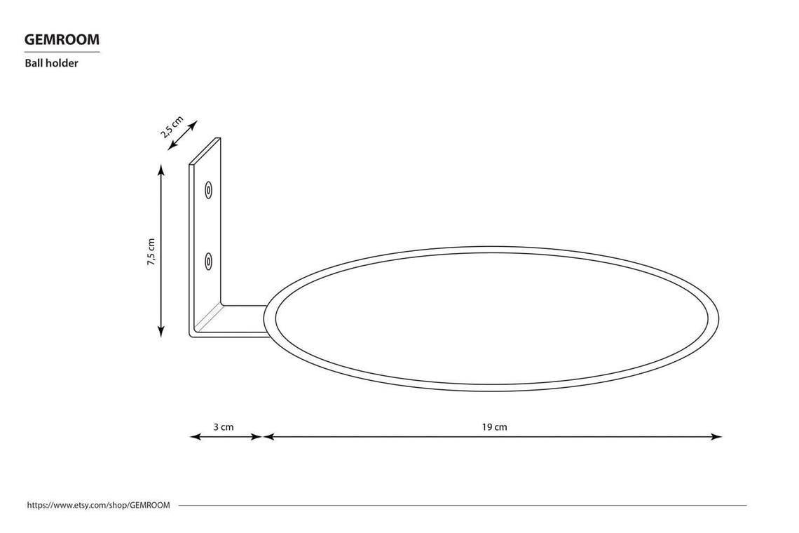 Ball Holder Ball Rack Wall Mount Metal Ring Ball Holder - Etsy
