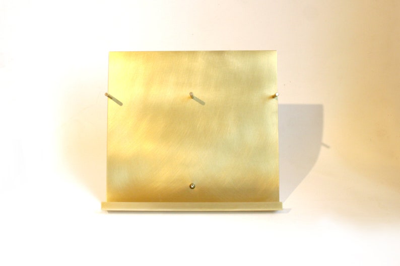 NEW Modern Brass Brochure Pamphlet Holder- Minimalist Brass Metal ...