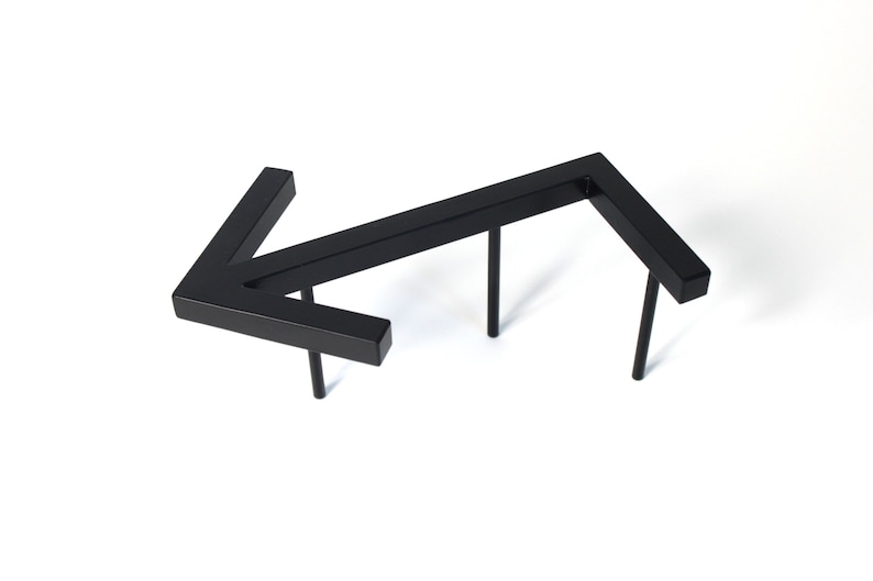 Metal Arrow Wall Sign Left or Right. Directional Arrows - Etsy