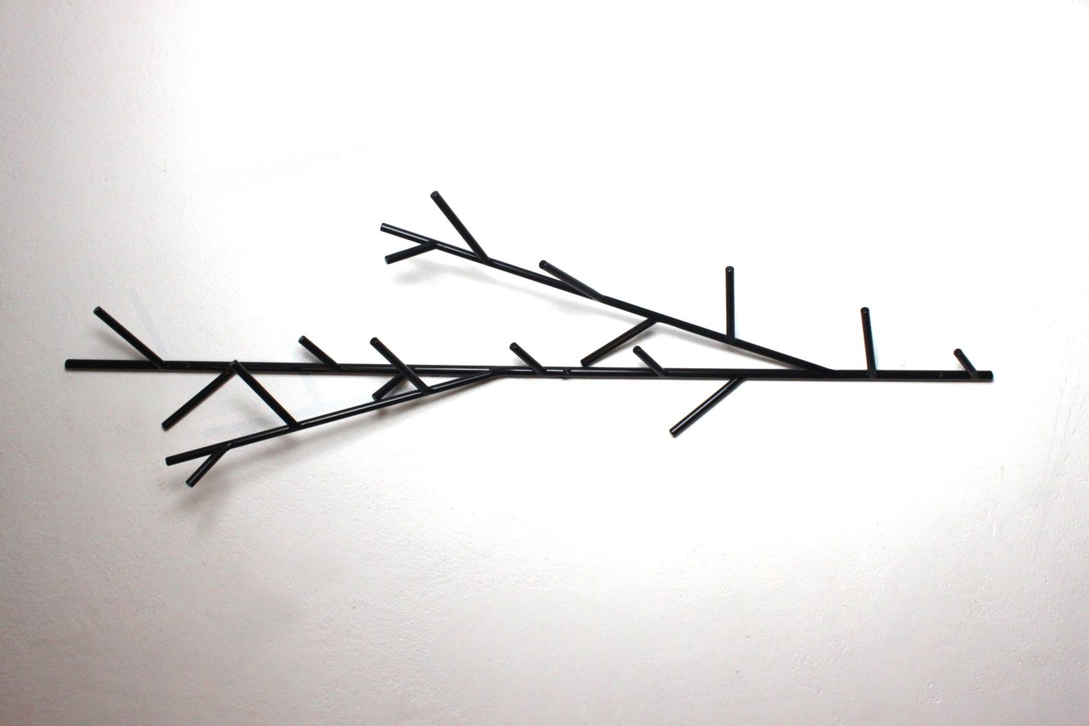 Large Metal Twig Wall Hook - Durable Metal Multiple Clothes Hanger ...