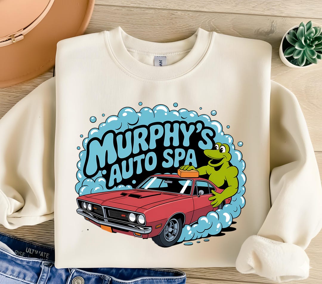 Retro Car Wash T-shirt Design | Funny Frog, Muscle Car (PNG) - Etsy