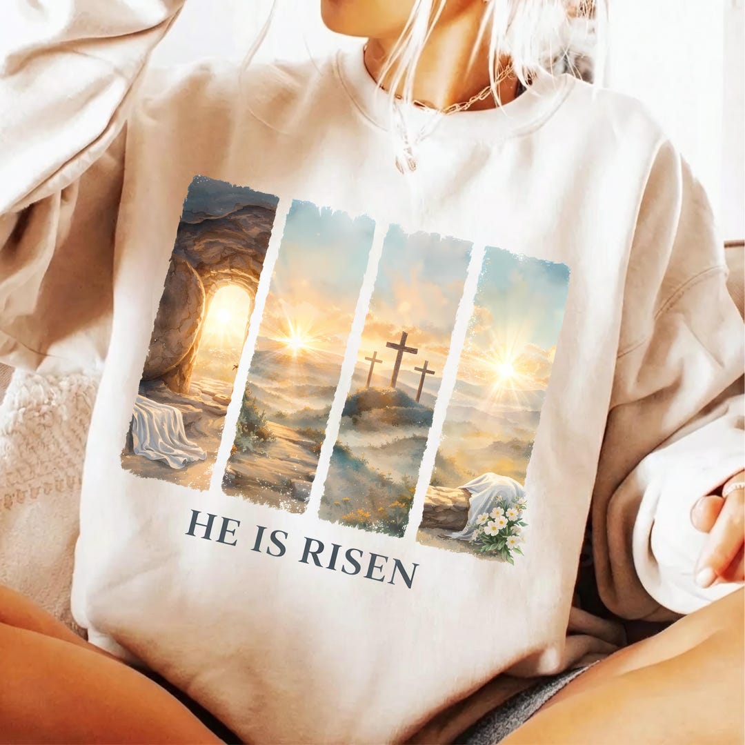 He is Risen PNG Wildflower Png Spring Easter Sublimation Designs ...