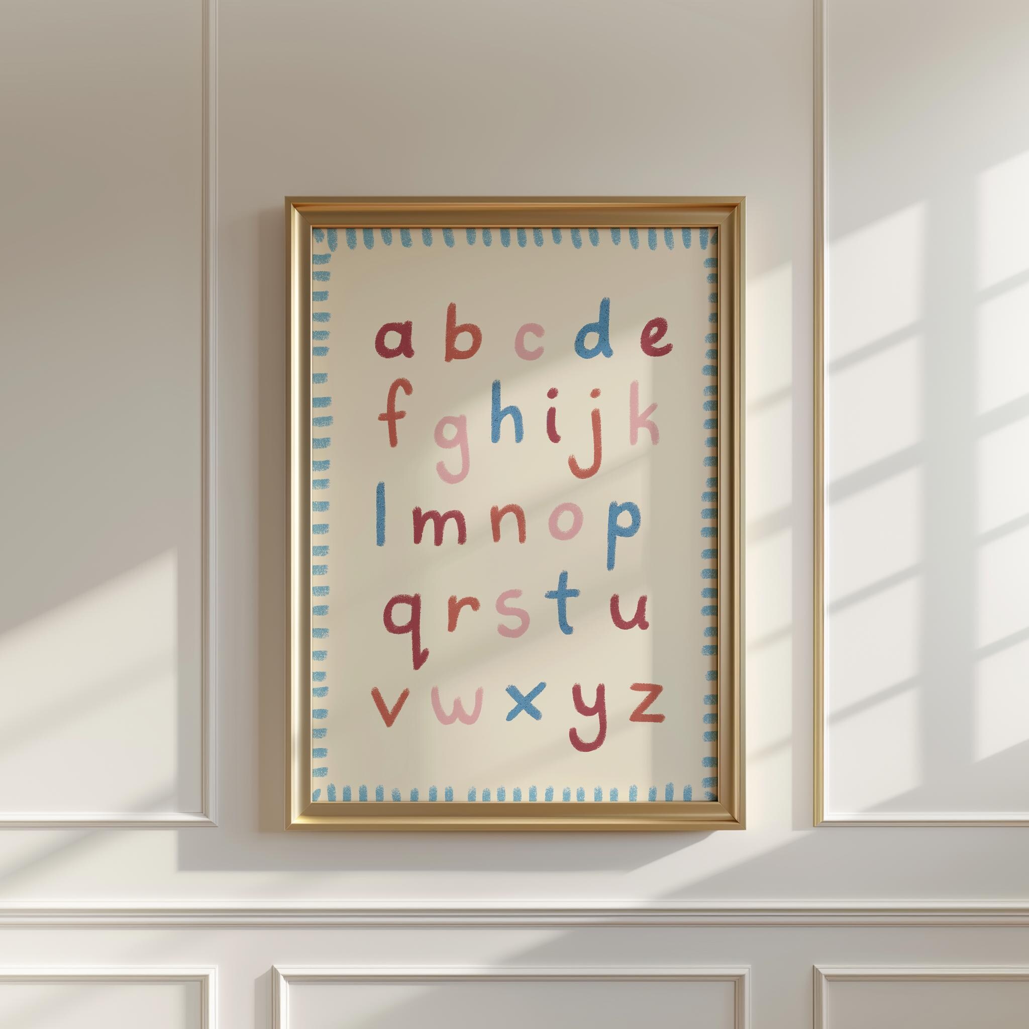 Alphabet - Nursery Wall Art | Digital Download | Printable Kids Room ...