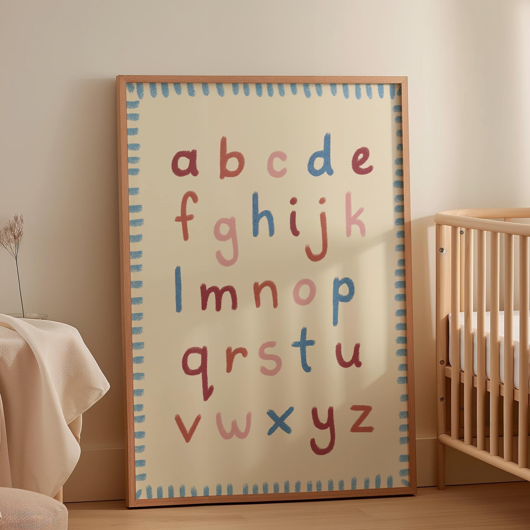 Alphabet - Nursery Wall Art | Digital Download | Printable Kids Room ...