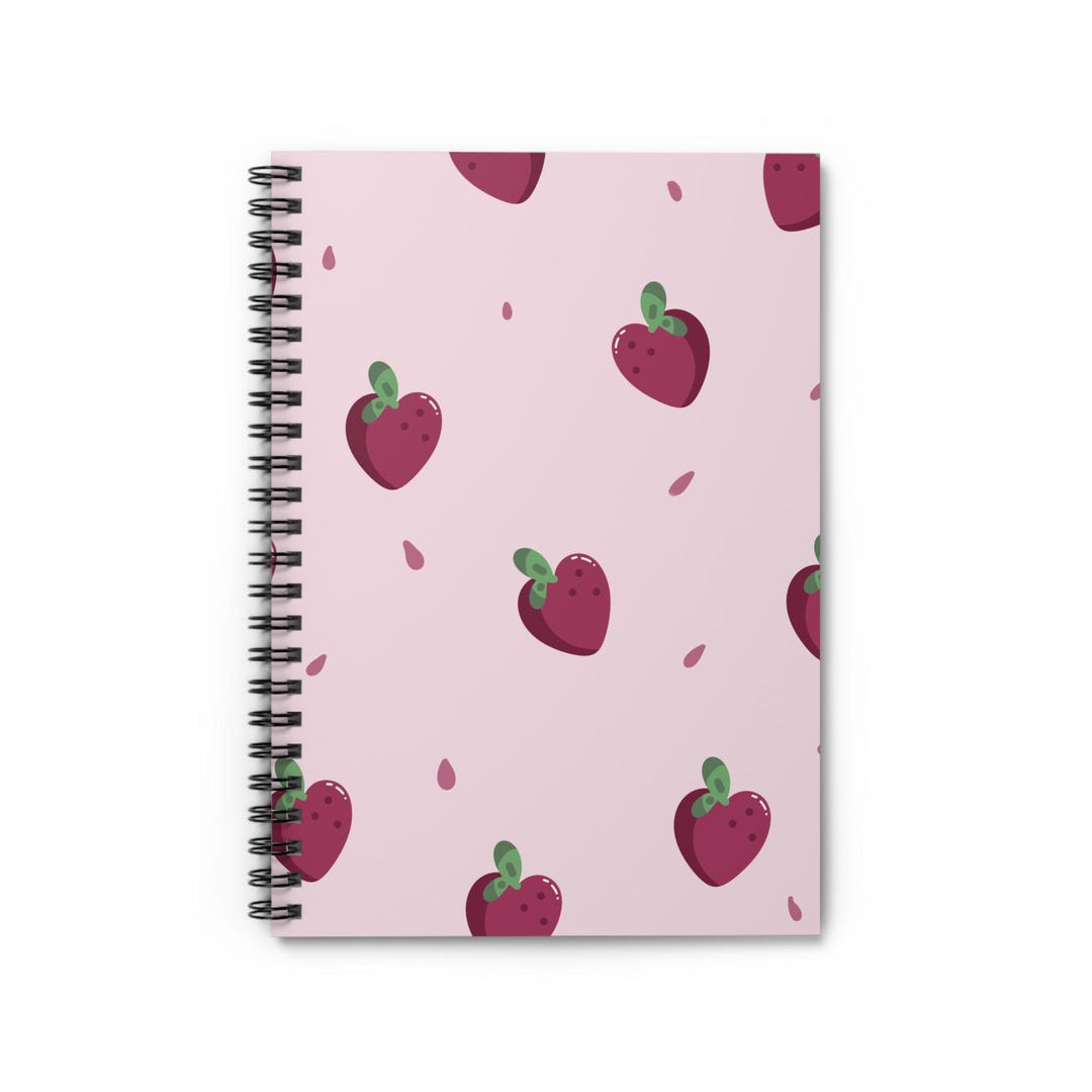 Strawberry Cute Notebook Gift | Cute Journal for Notes, Doodles, School ...