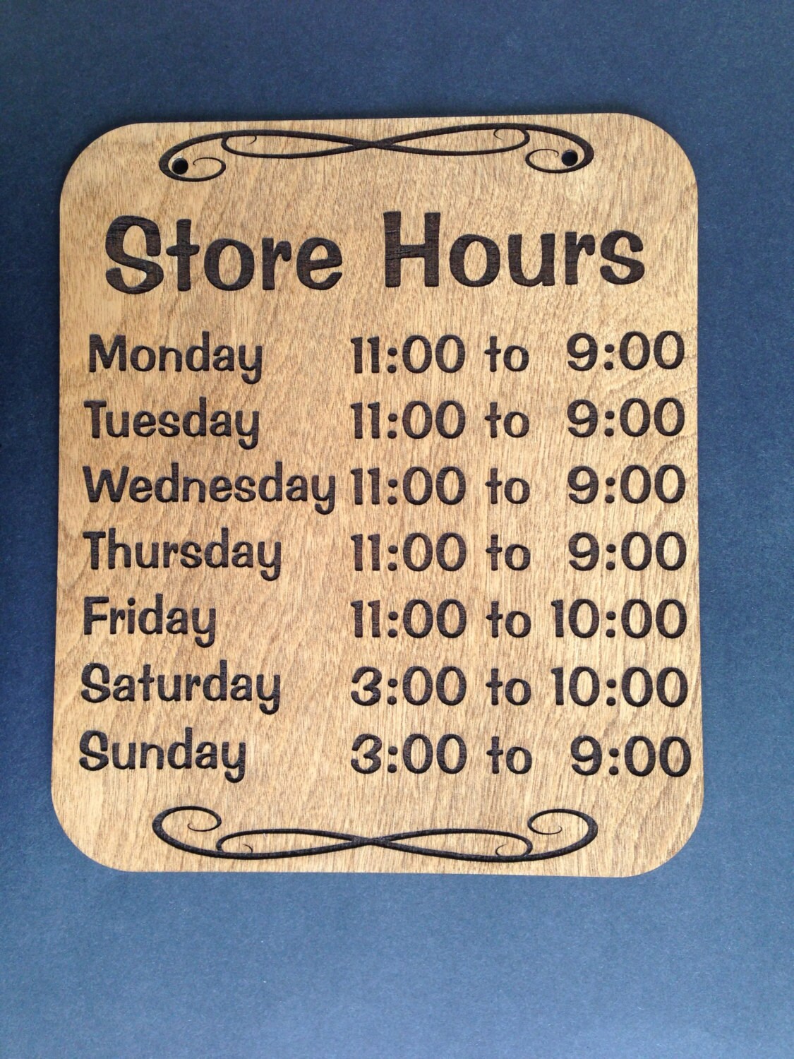 Store Hours Sign - Etsy