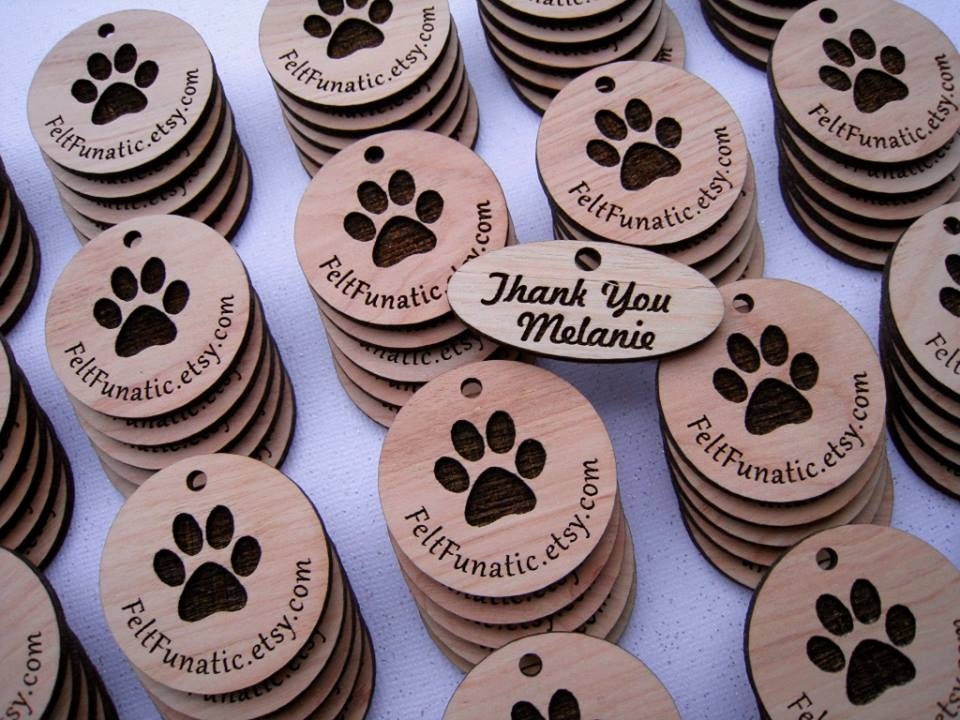 Custom Laser Engraved Birch Ply Wood Tags set of 25 | Etsy