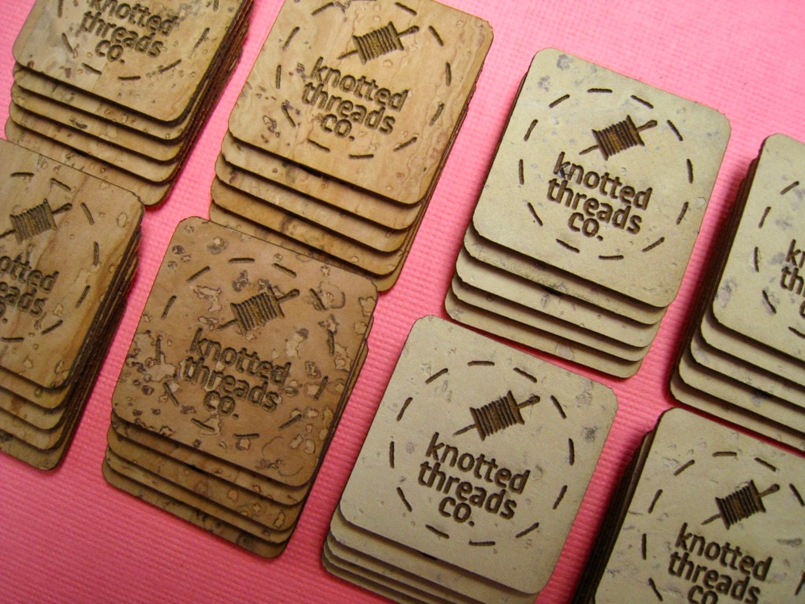 Qty. 25 Custom Laser Engraved Cork Fabric Labels Knitting - Etsy