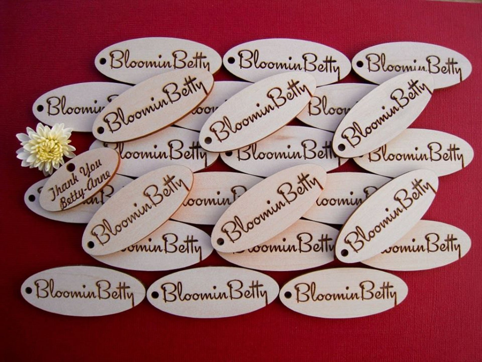 Custom Laser Engraved Basswood Tags set of 25 - Etsy