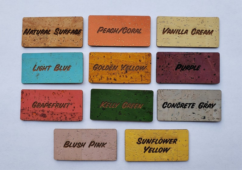 Qty. 25 Custom Laser Engraved Cork Fabric Labels Knitting - Etsy