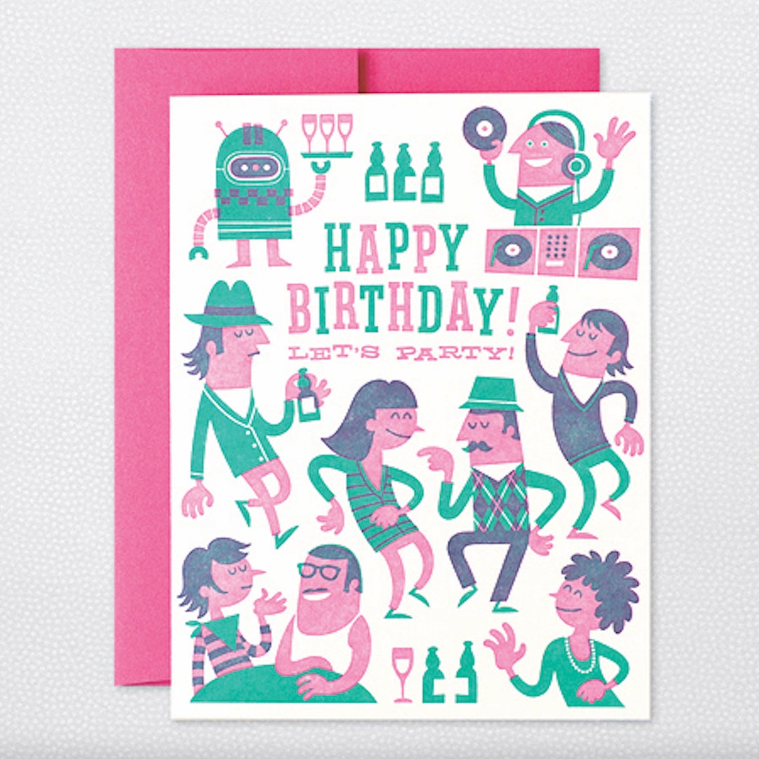 Happy Birthday - Let's Party! Birthday Celebrations, Hipster Party ...