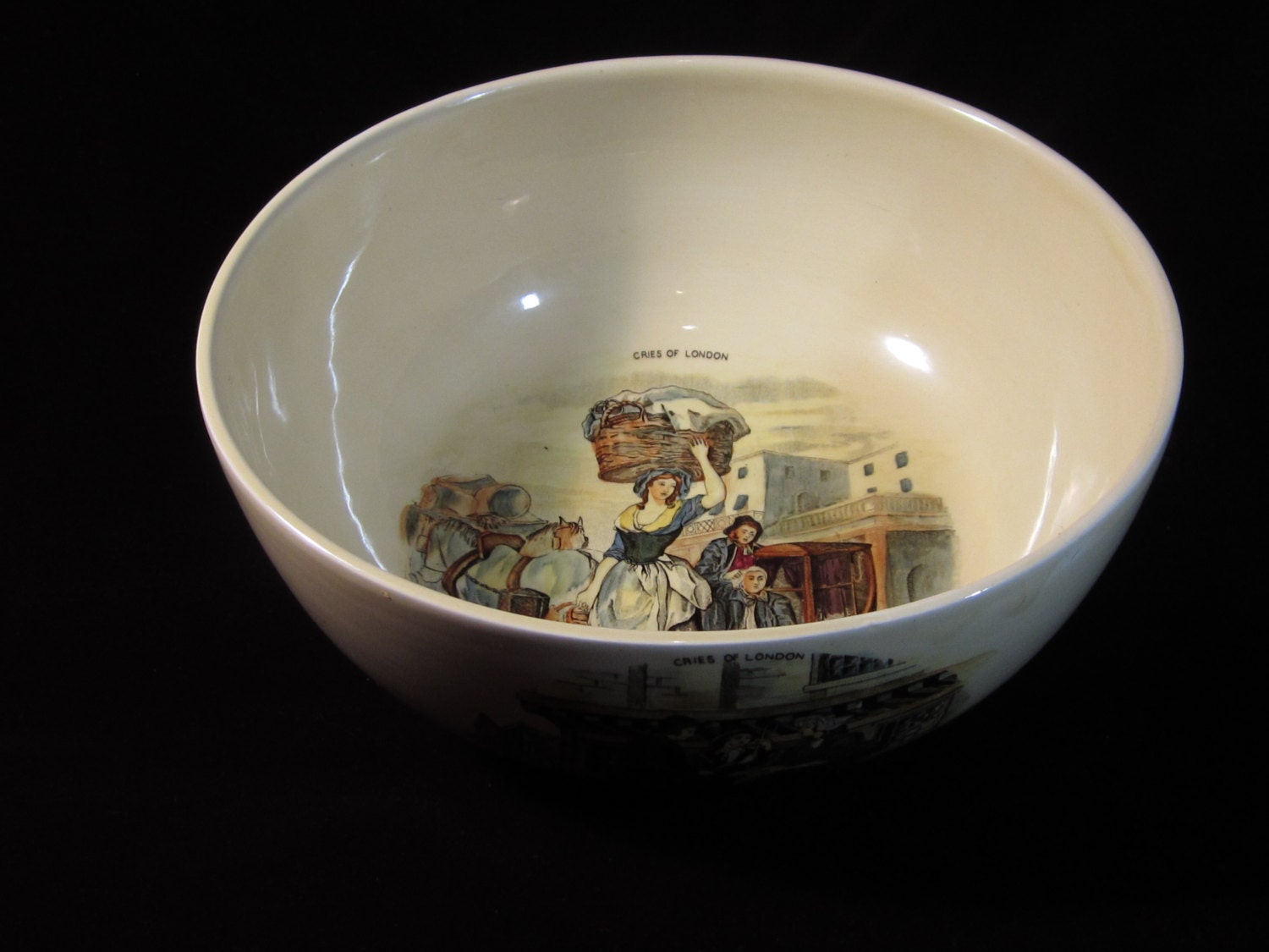 Vintage Crown Devon Fielding's Pottery Large 12 1/4" Diameter Bowl ...
