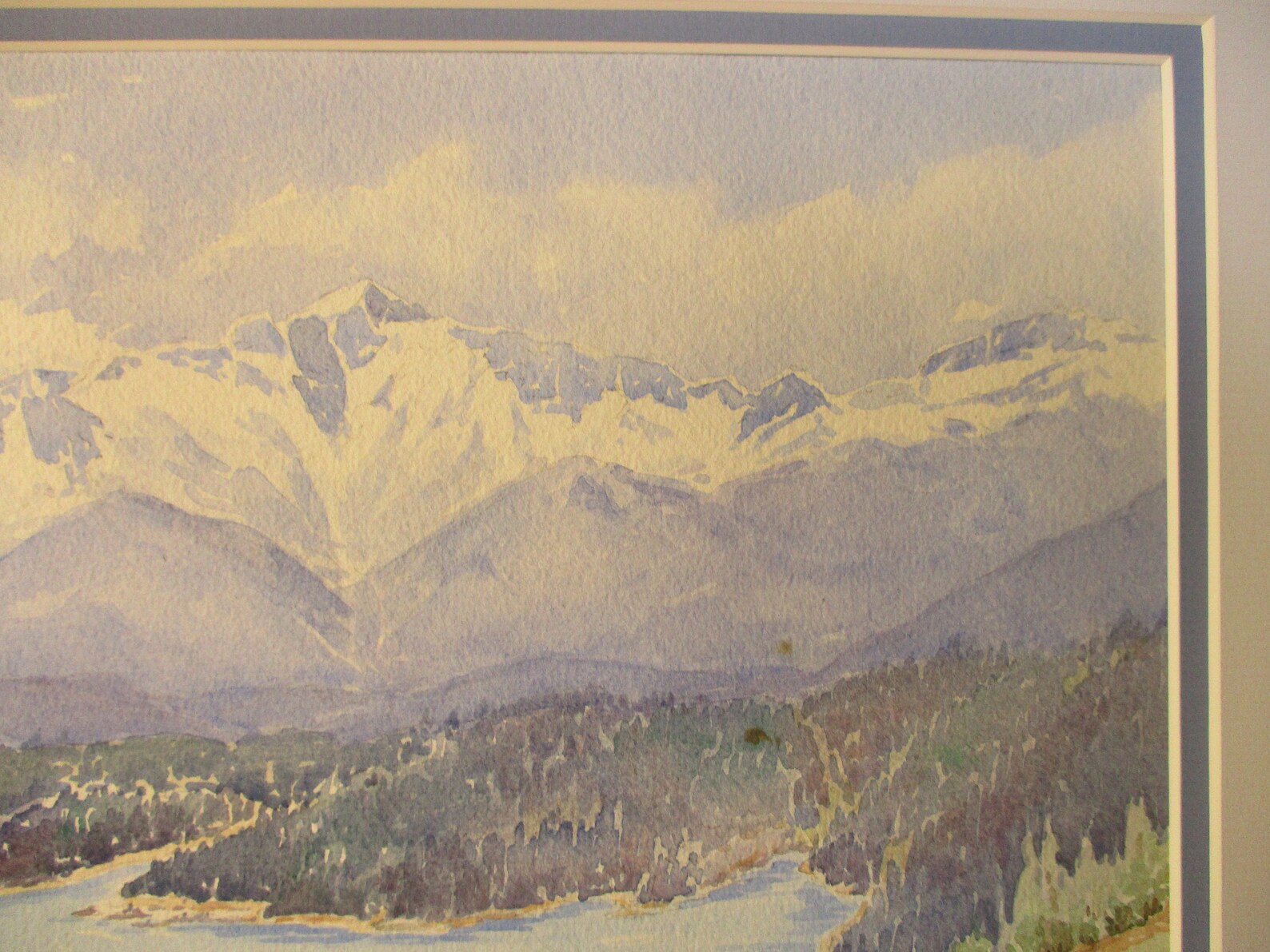 Edward Goodall Lithograph Print alpine Meadows 11 1/2 X 10 1/4 in Matt ...