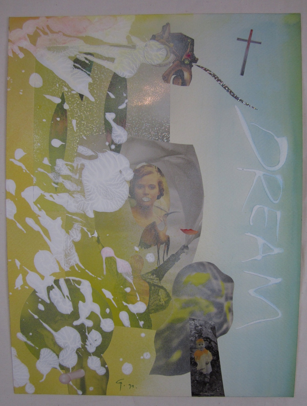 Roy Henry Alexander Gover Original "tripdych #3 Dream" June 1999 Mixed ...