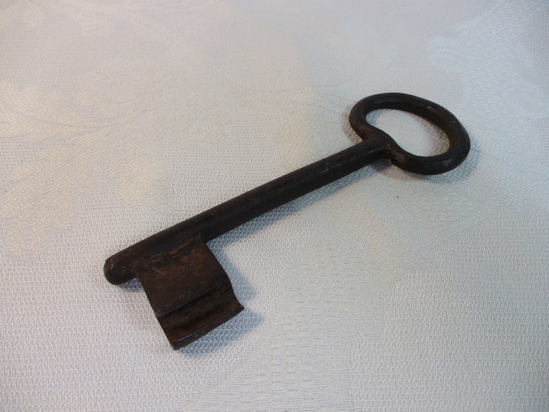 Antique Large Hand Forged Wrought Iron Gate Key Prison Key - Etsy