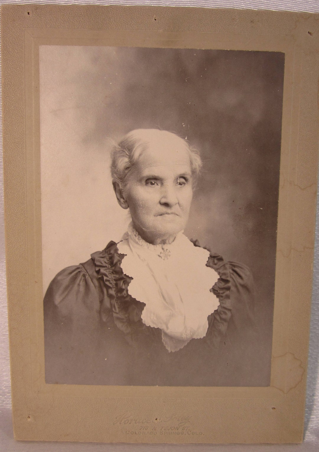 VTG 1900 Cabinet Card of Elder Women Portrait Horace Poley Studio - Etsy