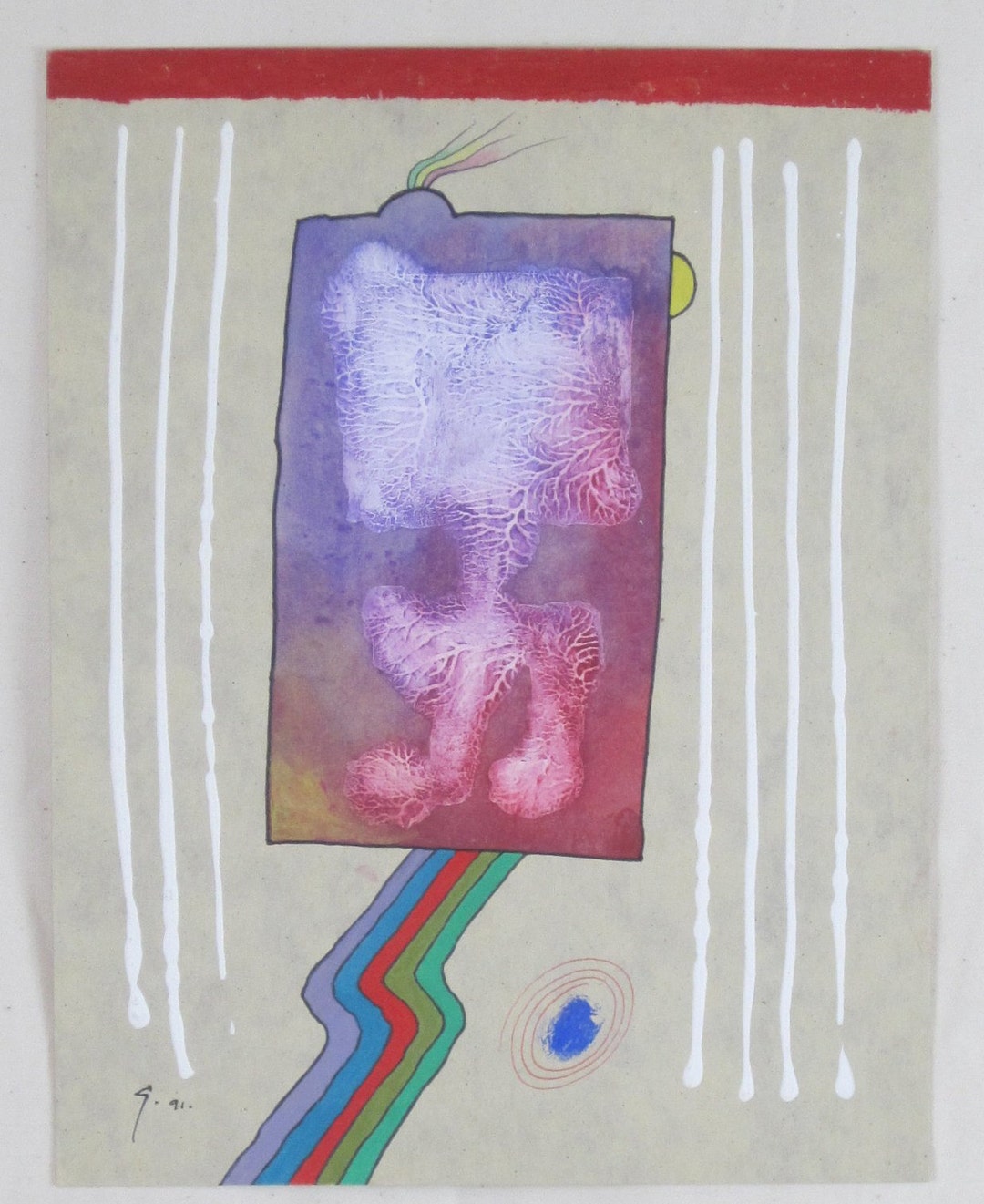 Roy Henry Alexander Gover Original Painting "seven", Circa June 1991 ...