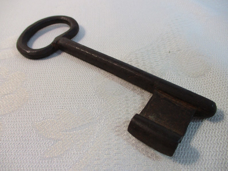 Antique Large Hand Forged Wrought Iron Gate Key Prison Key - Etsy