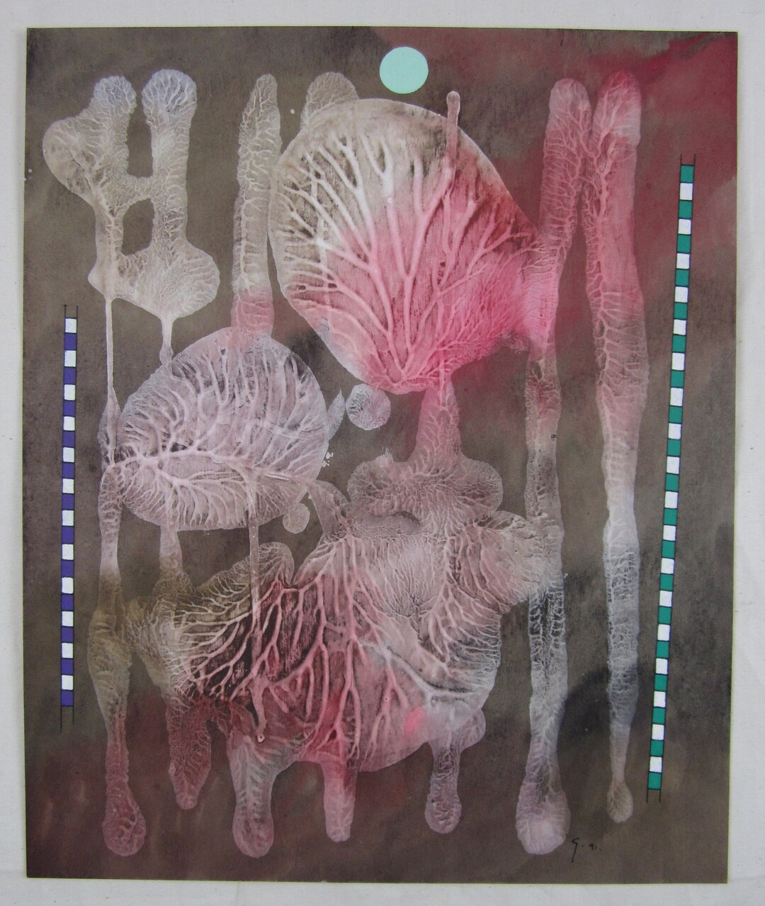 Roy Henry Alexander Gover Original Painting "untitled" July 1991 Mixed ...