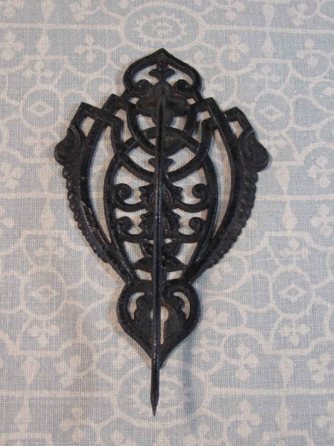 Vintage Ornate Victorian Iron Backplate With Hook - Etsy