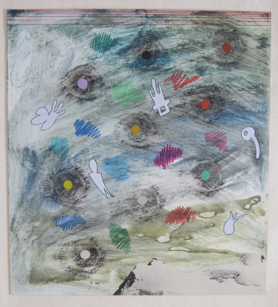 Roy Henry Alexander Gover Original Painting "eyes" Circa March 1989, 10 ...