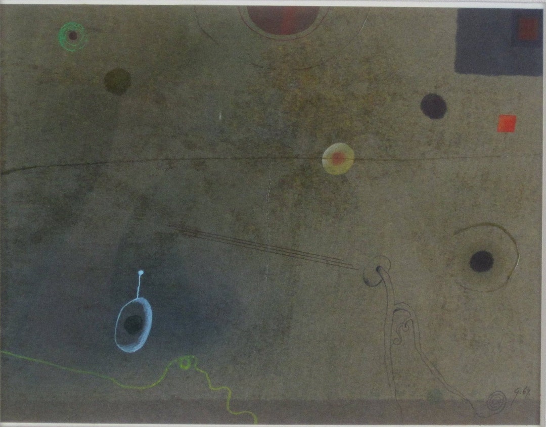 Roy Henry Alexander Gover Original Framed Watercolor Painting "dust ...