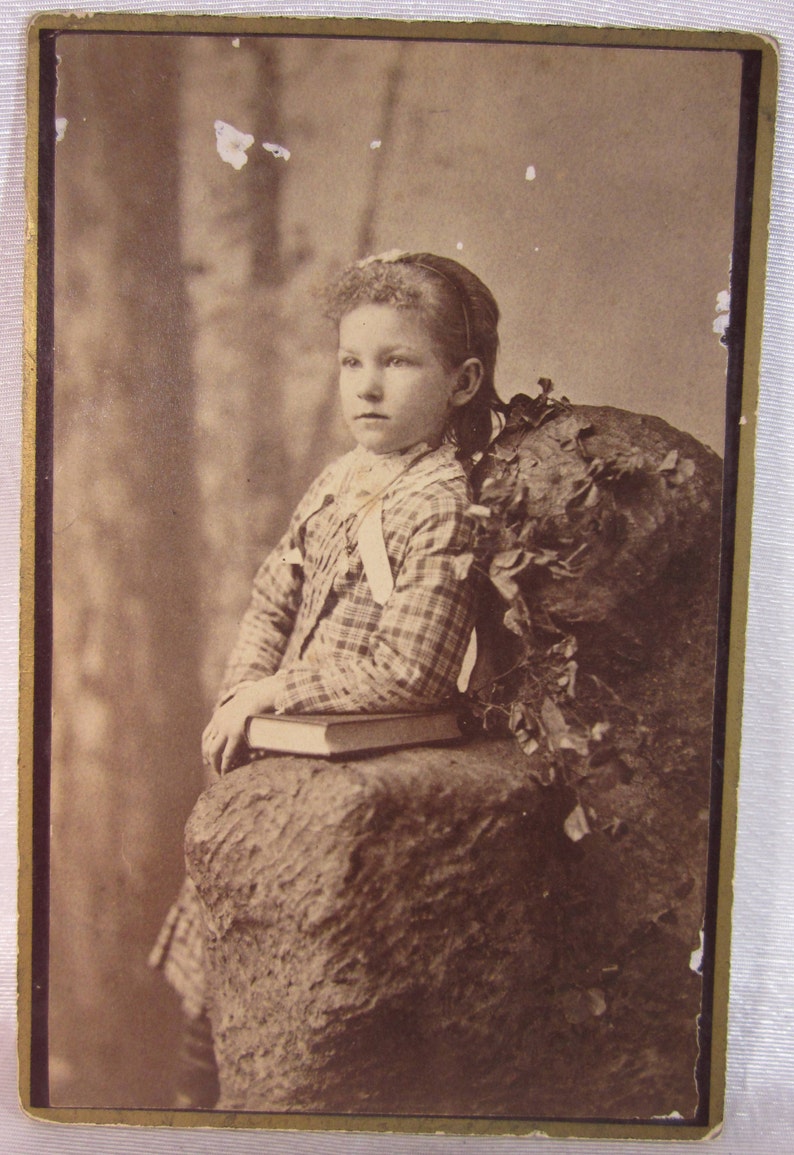 1900 Victorian Cabinet Card of Girl Child in Sepia Toned Photograph - Etsy