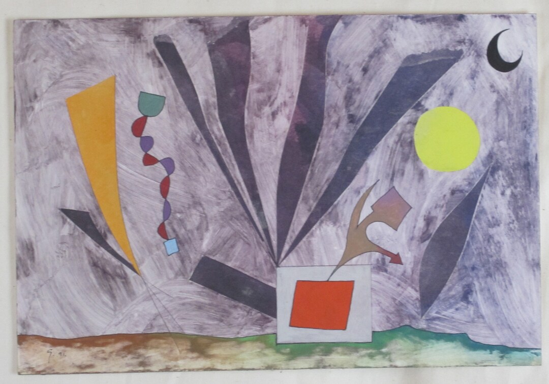 Roy Henry Alexander Gover Original Painting "black Moon", Circa March ...