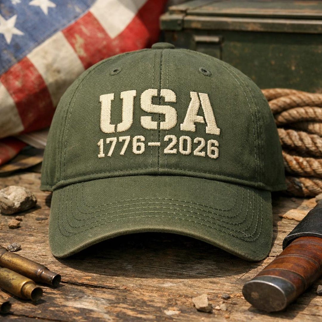 Custom USA 1776 2026 Anniversary Hat With Classic Embroidery, American ...