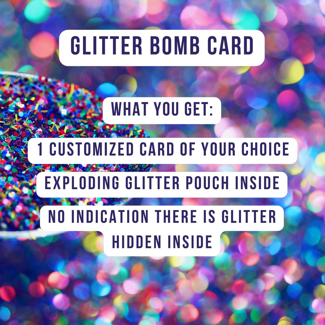 Glitter Bomb Card | Anonymous Prank Mail | Funny Greeting Card | No ...