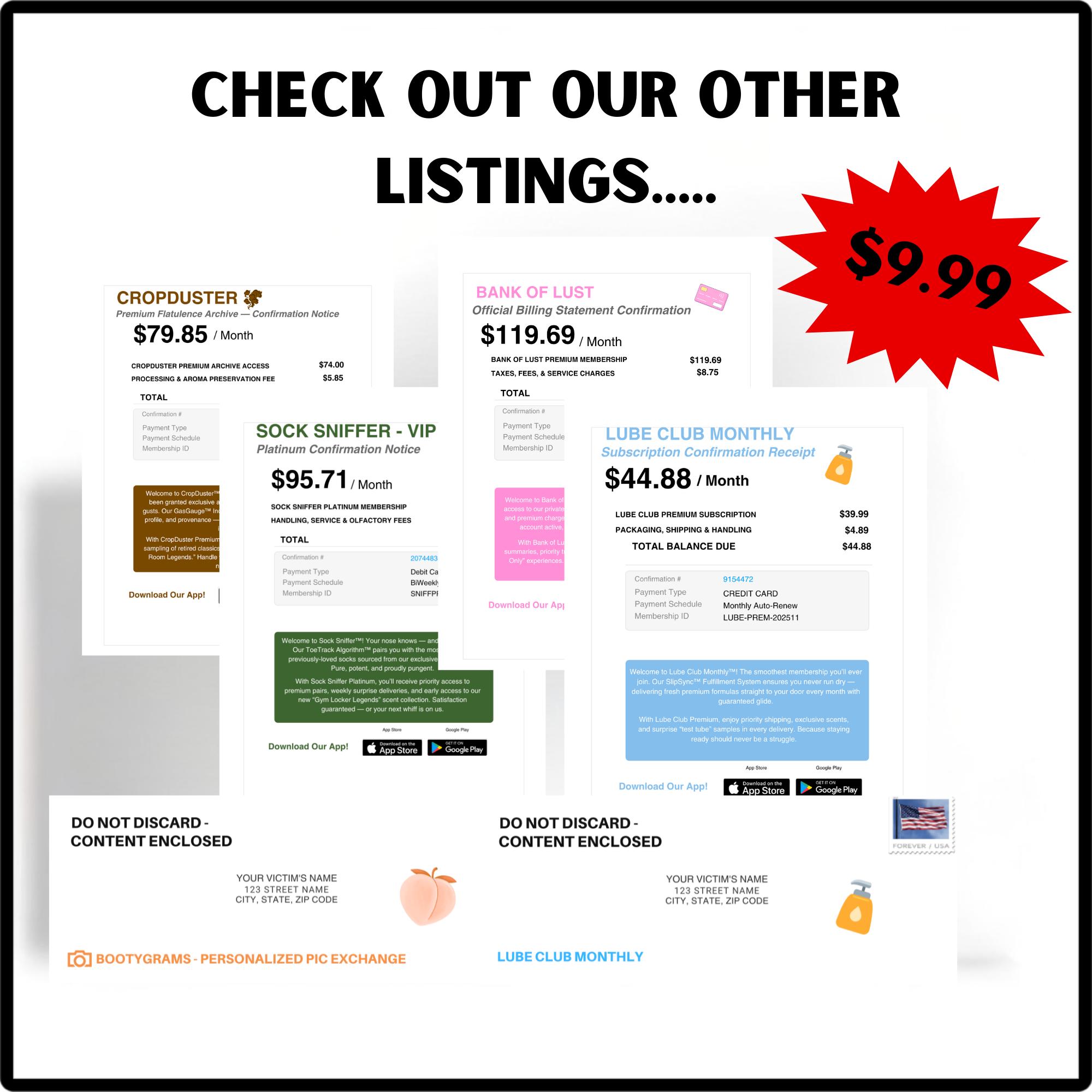Anonymous Fake Subscription Letter Anonymous Prank Mail - Etsy